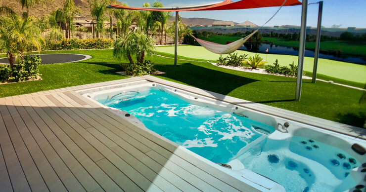 Best pool-spa combo? A dual-zone swim spa