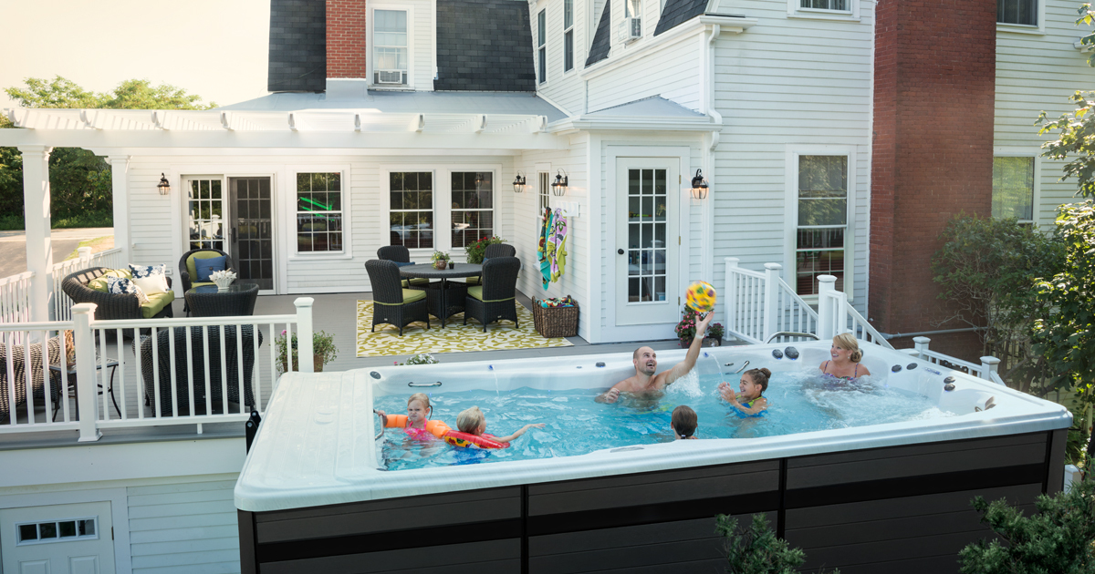 All-season pool star of New Hampshire backyard